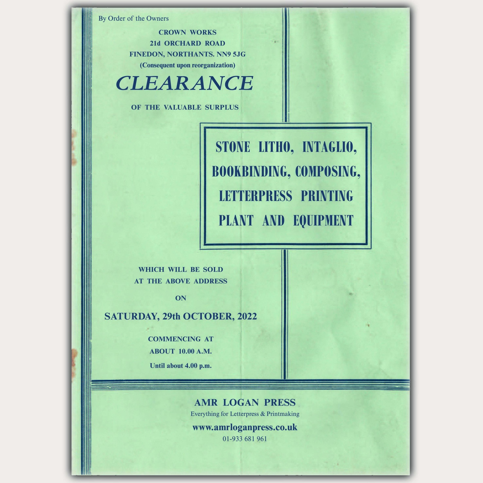 CLEARANCE SALE - Letterpress Today